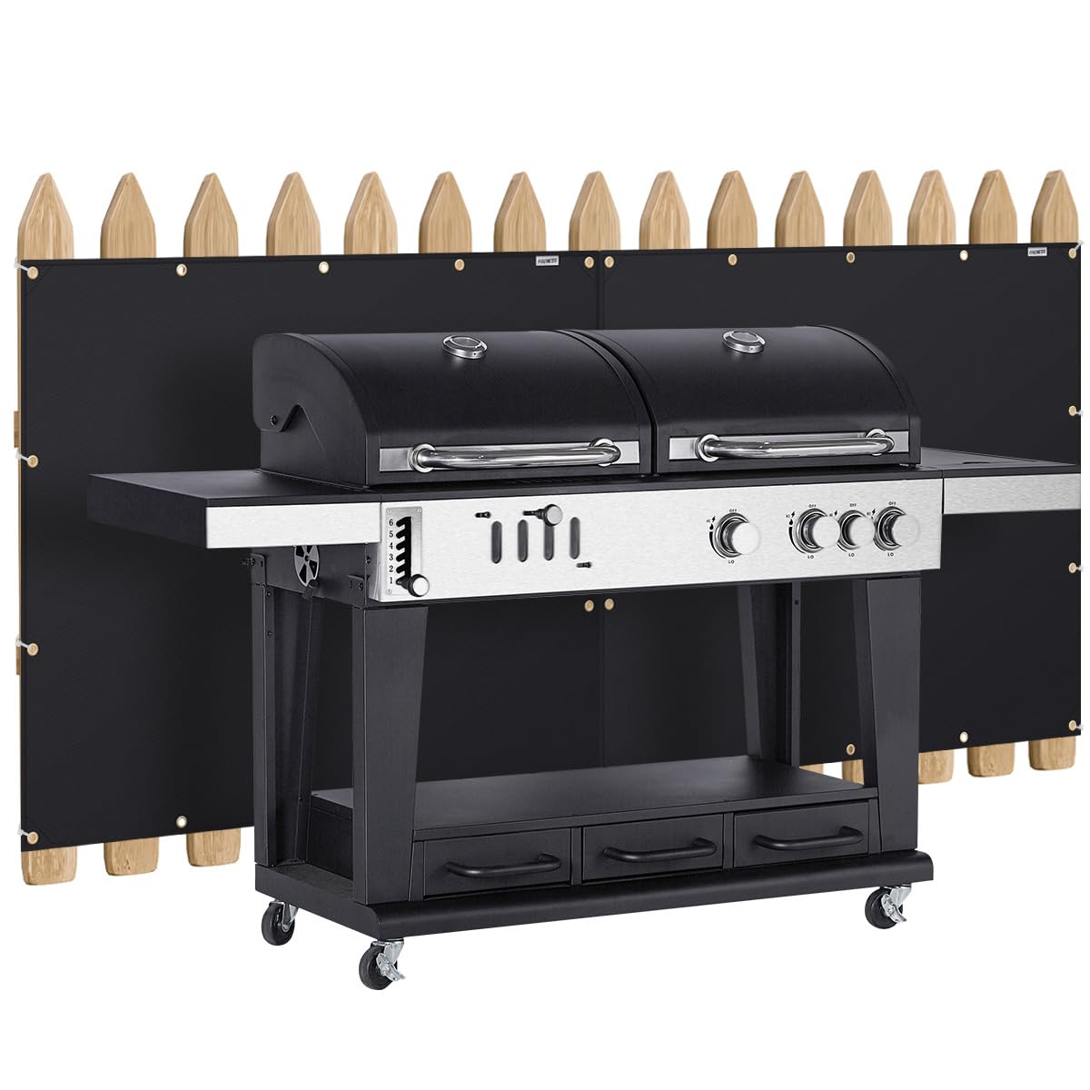 Amazon.com : FIREWESS Heat Shield Behind Grill 3'x4' Heat Shield Mat ...