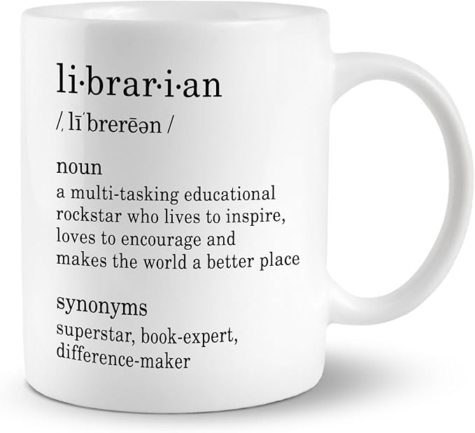 Amazon.com: PUHEI Librarian Gifts Mugs Cup Ceramic, Library Worker ...
