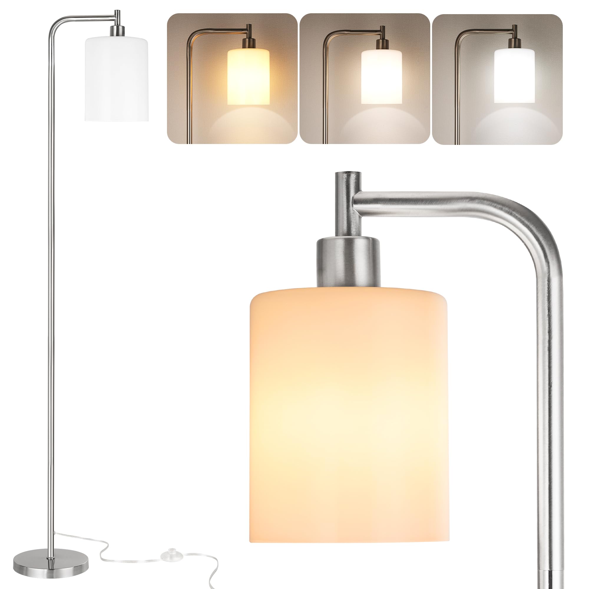 Snapklik.com : QiMH Floor Lamps For Living Room, Modern LED Standing ...