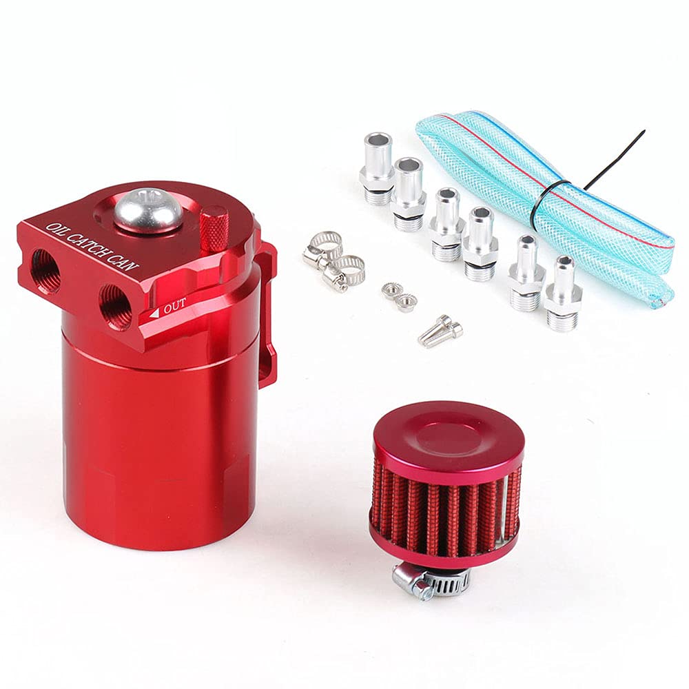 Buy Universal Oil Catch Can, Polish Baffled Reservoir Tank, Aluminum ...
