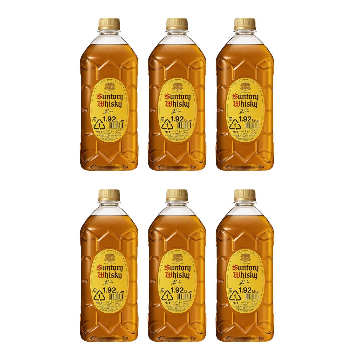 Amazon.co.jp: 角瓶 1.92L 6本 ウイスキー サントリー ペット 1920ml : 食品・飲料・お酒