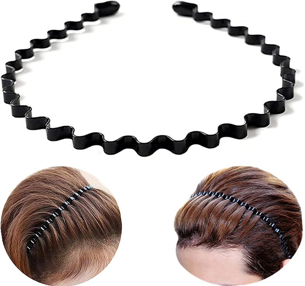 Amazon.com : WILLBOND Hairband, 3 Pack Metal Headband for Men Unisex ...