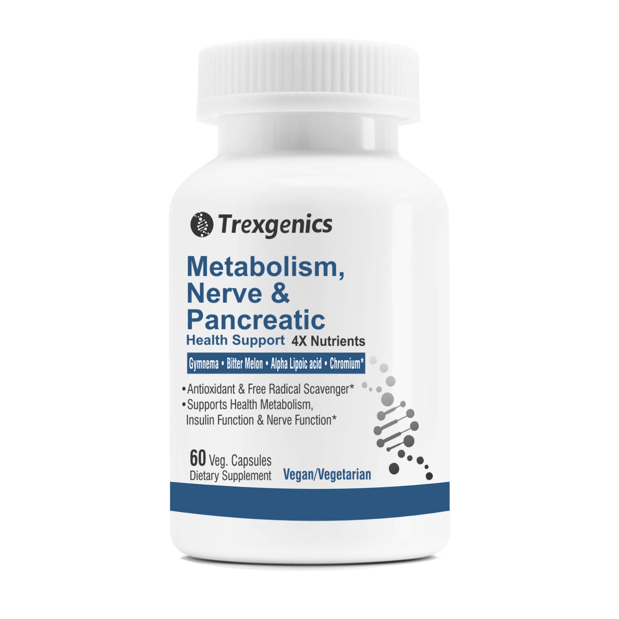 Buy Trexgenics sm, Nerve & Pancreatic Support Gymnena 75% Gymnenic 150 ...