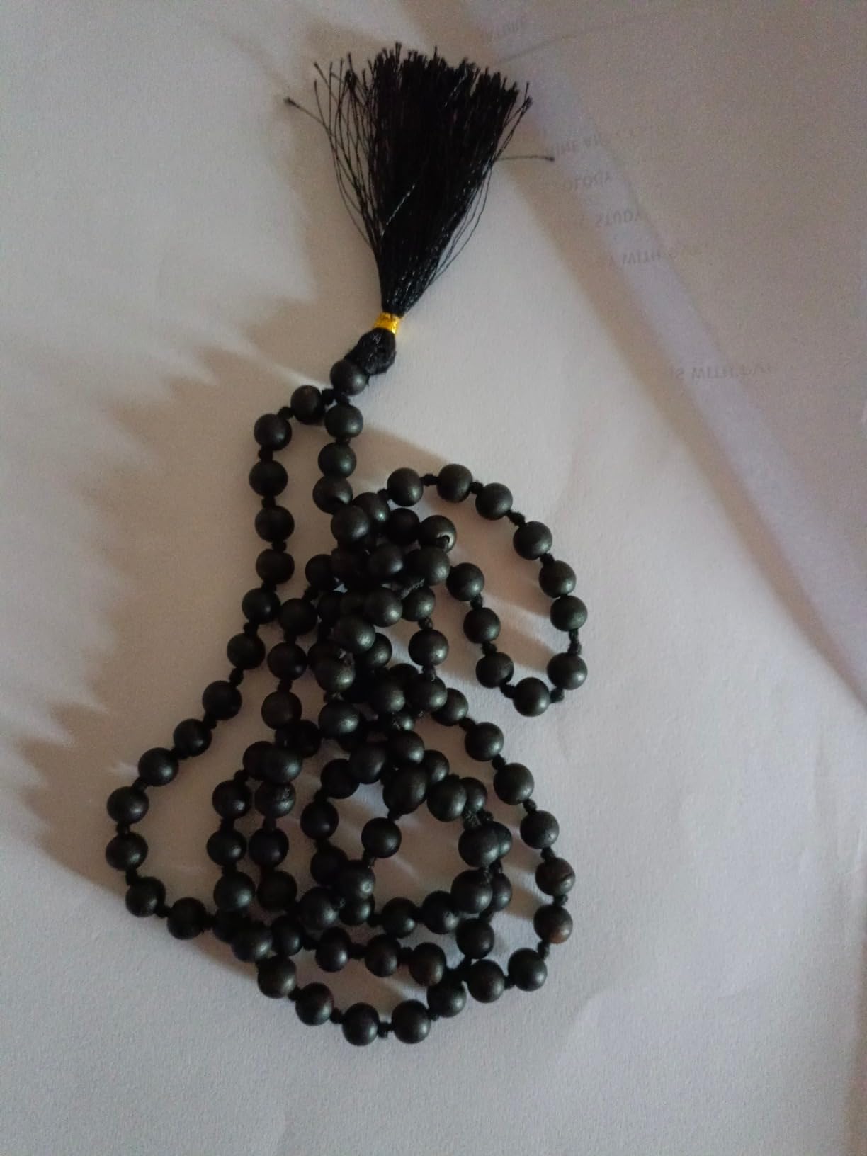 Crystal Heaven Certified Karungali Malai Original - Black Ebony Wood ...