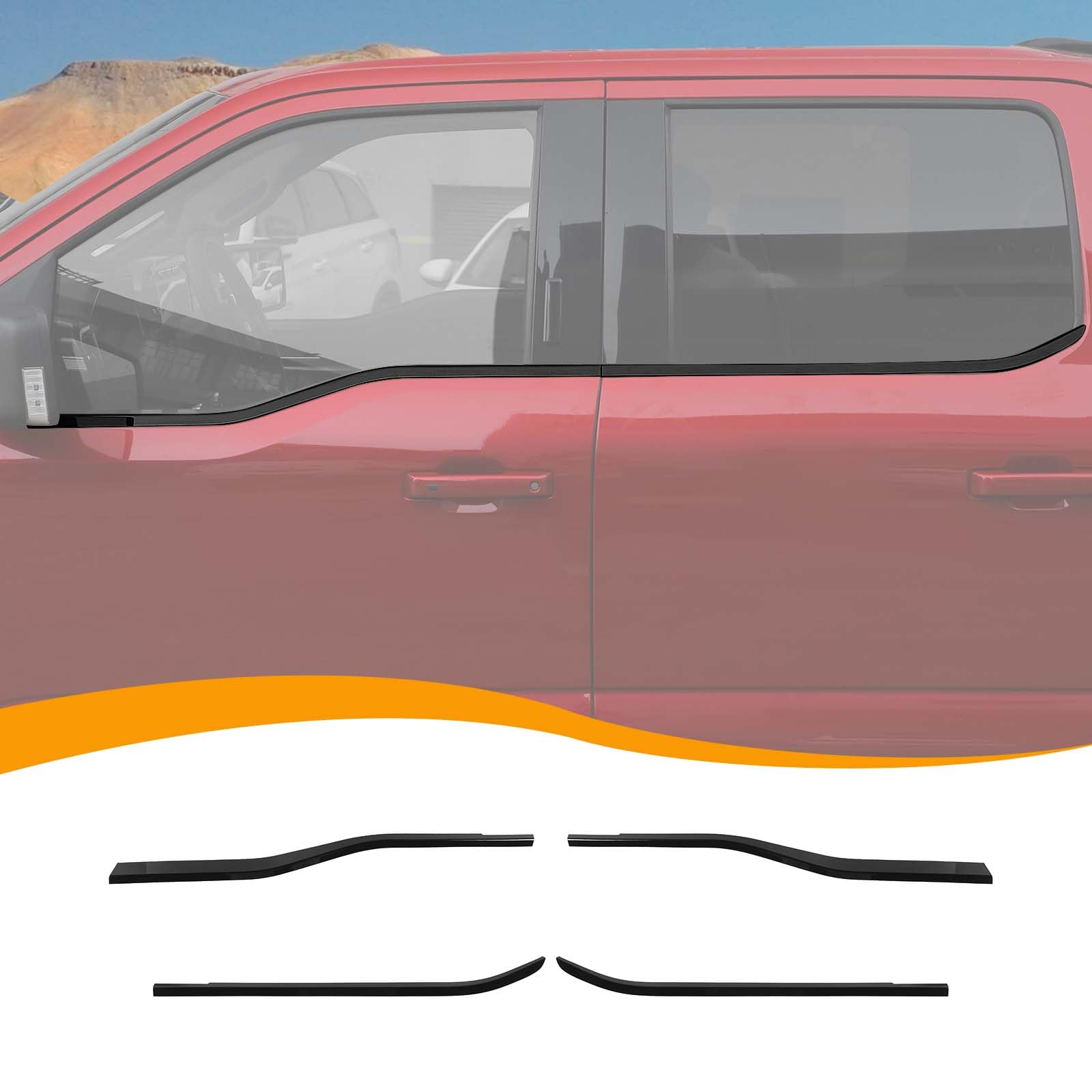 Amazon.com: Hoolcar Lower Window Trim Cover Molding Window Bottom Outer ...