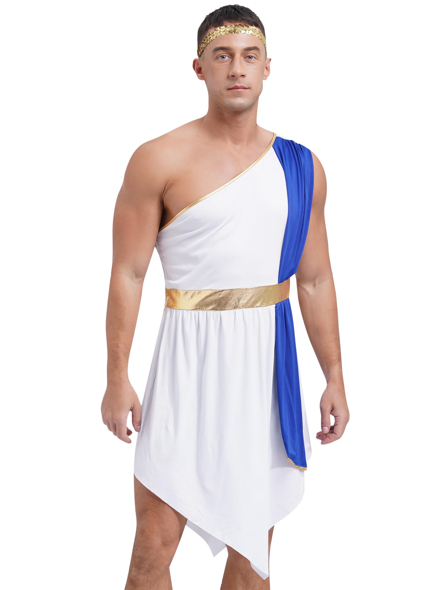 Hercules Costume LiiYii Men's Halloween Party Costume Mr. Toga Pharaoh ...