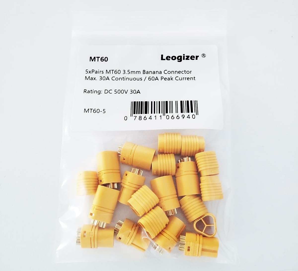 MT60 Connector 3.5mm Gold Bullet Banana Connector Plug For ESC Battery ...