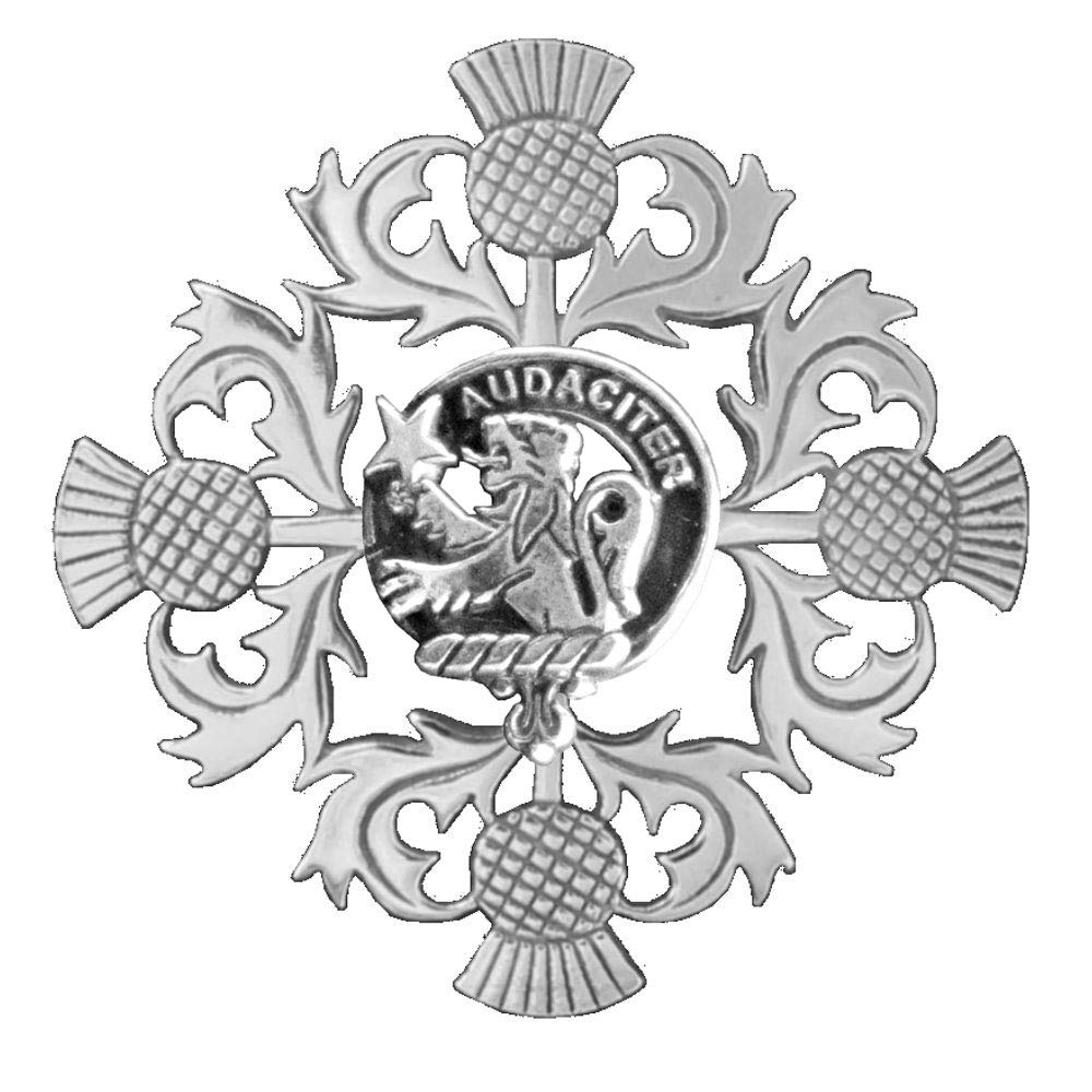 Amazon.com: Ewing Clan Crest Scottish Thistle Brooch : Handmade Products