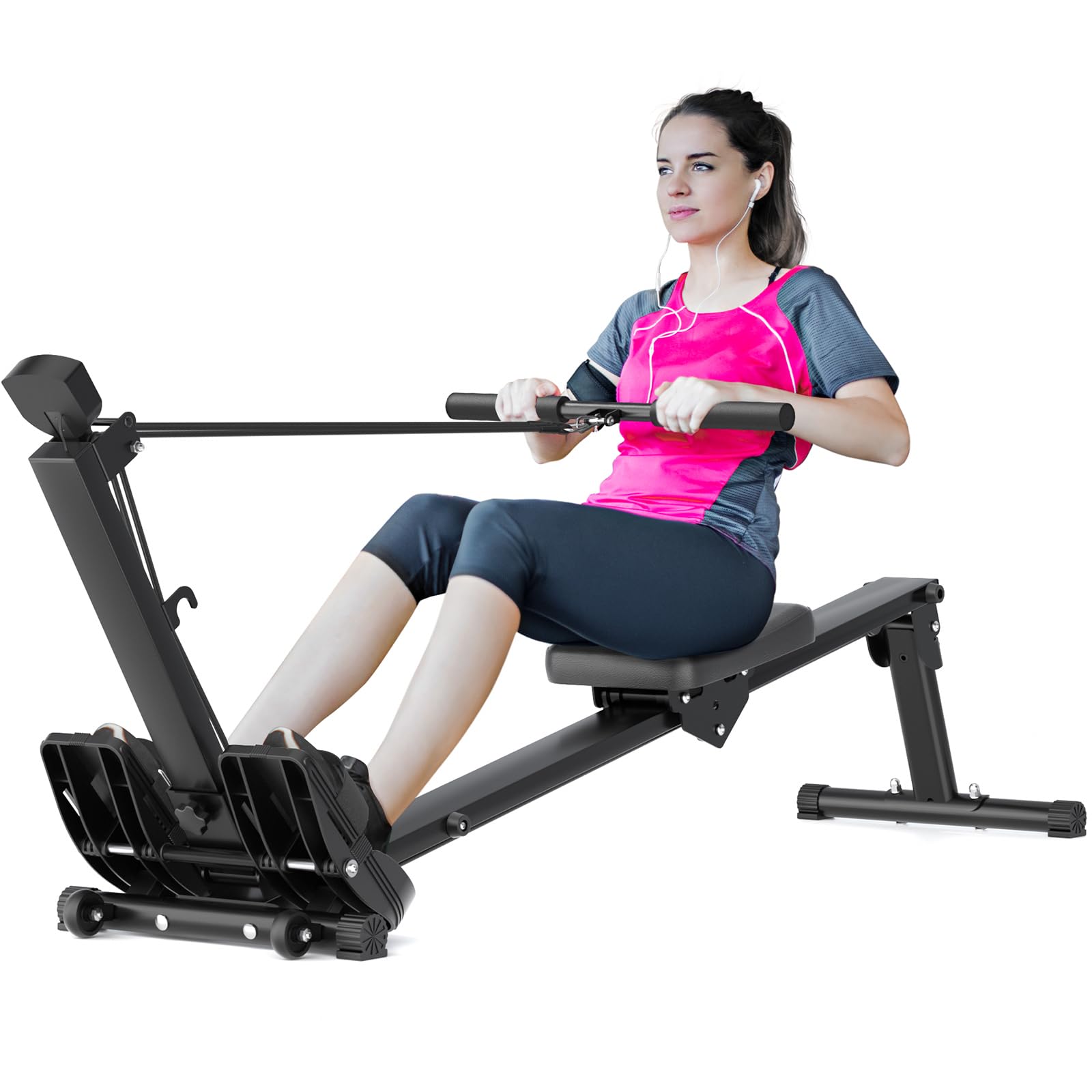 Rowing Machines for Home Use, Row Machine with LCD Monitor and ...