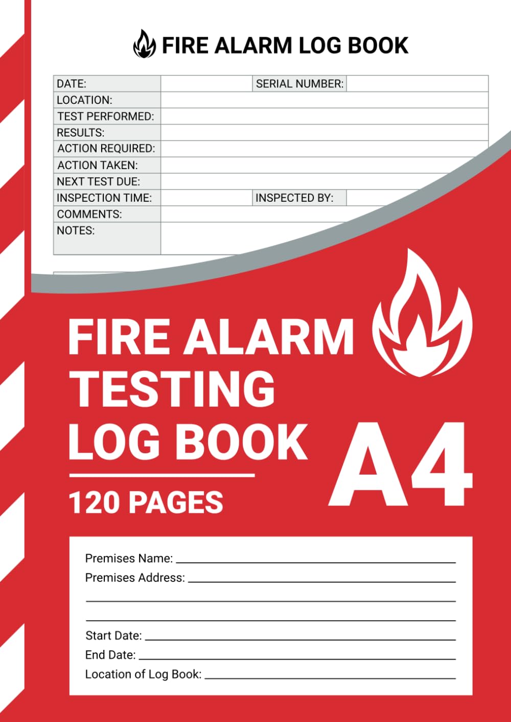 Fire Alarm Testing Log Book: Fire Alarm Test Record Book | For ...