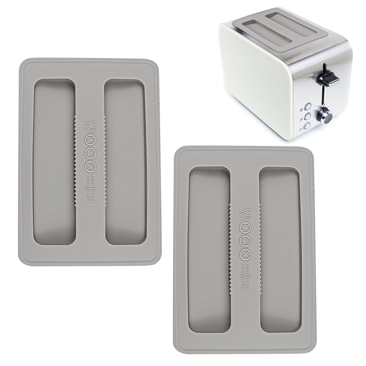 Amazon.com: LNQ LUNIQI 2Pcs Silicone Toaster Lid - Toaster Dirt Cover ...