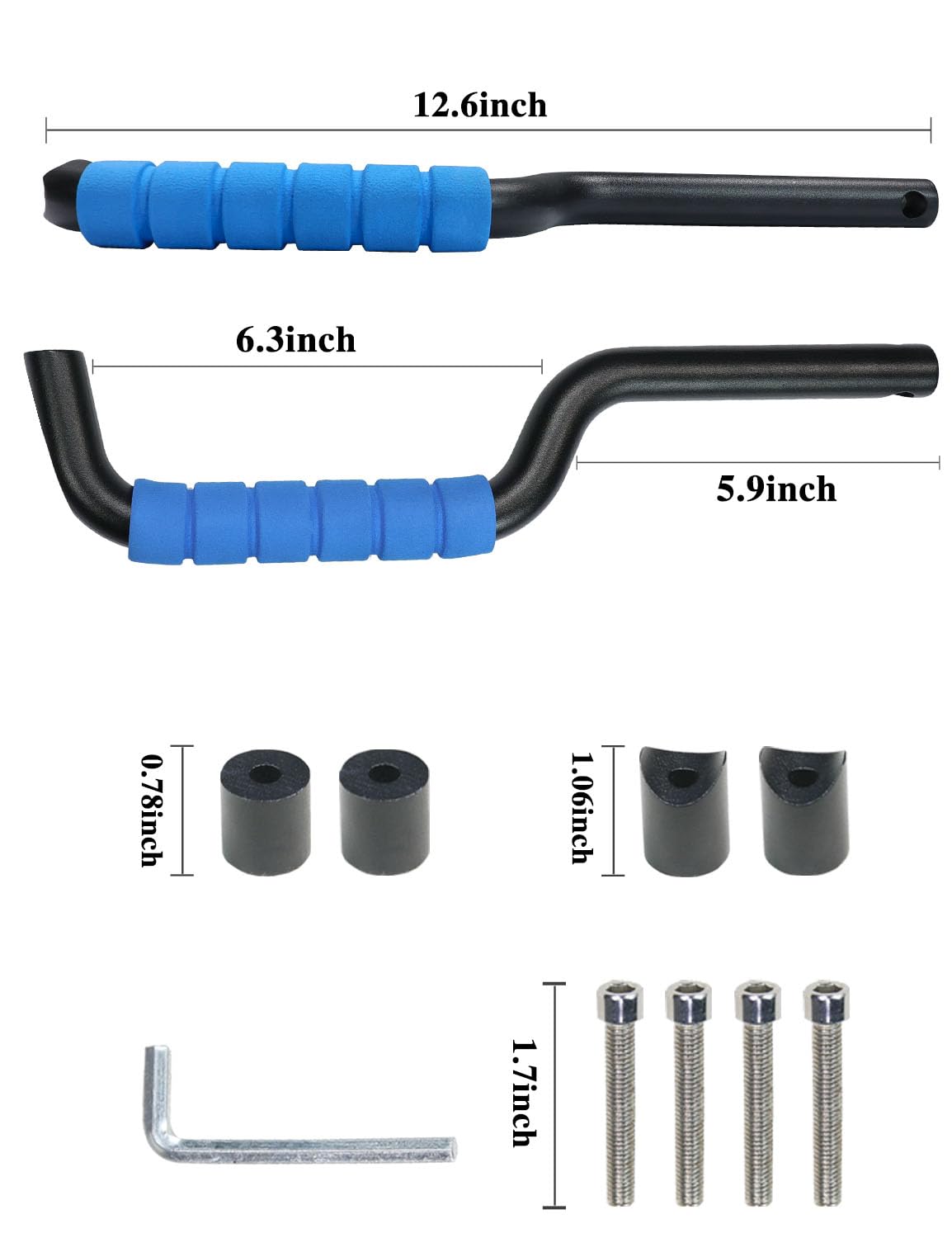 Snapklik.com : JROAD Bronco Front Roll Bar Grab Handles Compatible