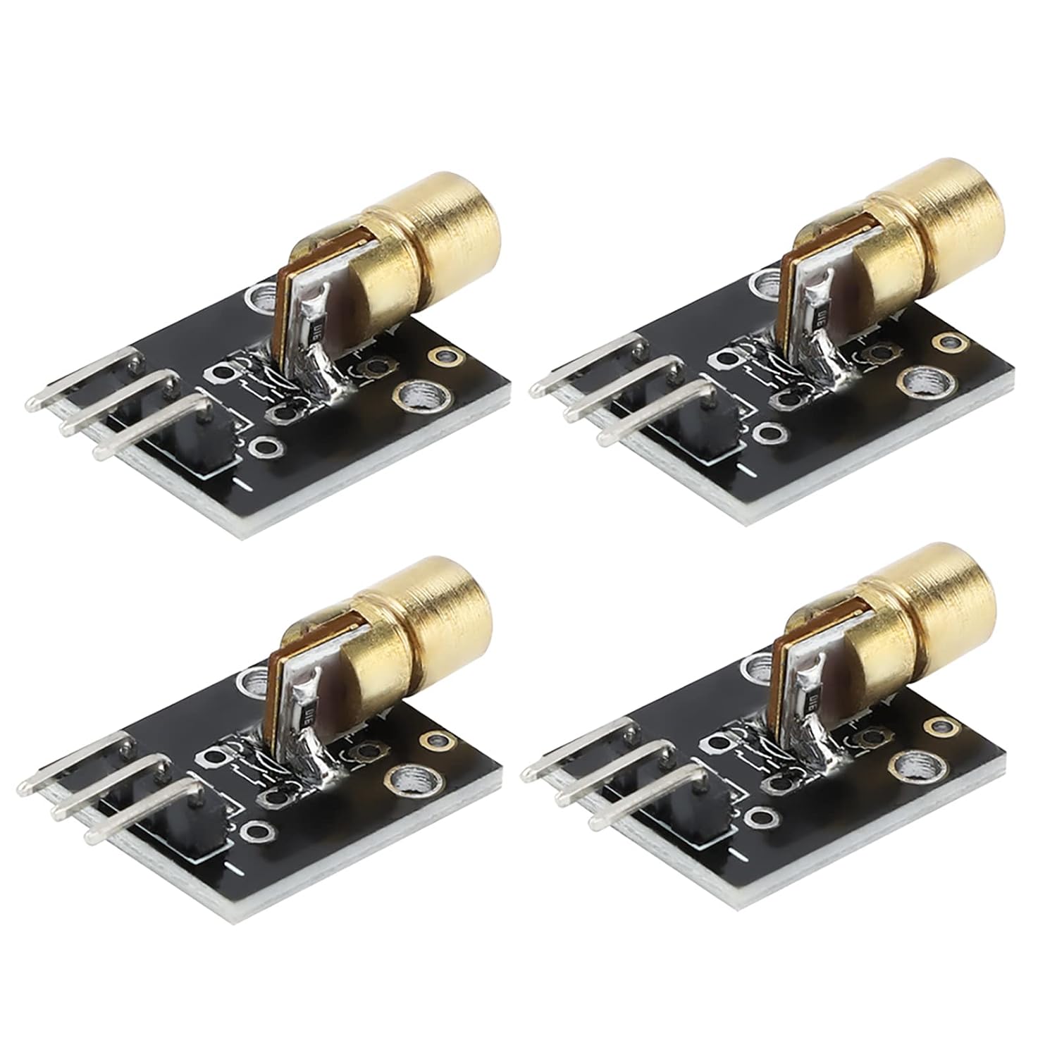 4 Pcs 3 Pin 650nm Red Laser Transmitter Dot Diode Module for Laser ...