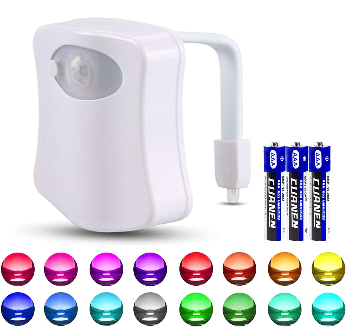 BSASHF Color Changing Toliet Night Light Motion Sensor Led Toilet ...