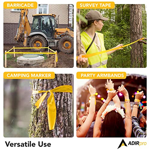 Snapklik.com : AdirPro 12 Pack Fluorescent Flagging Tape - Multipurpose ...