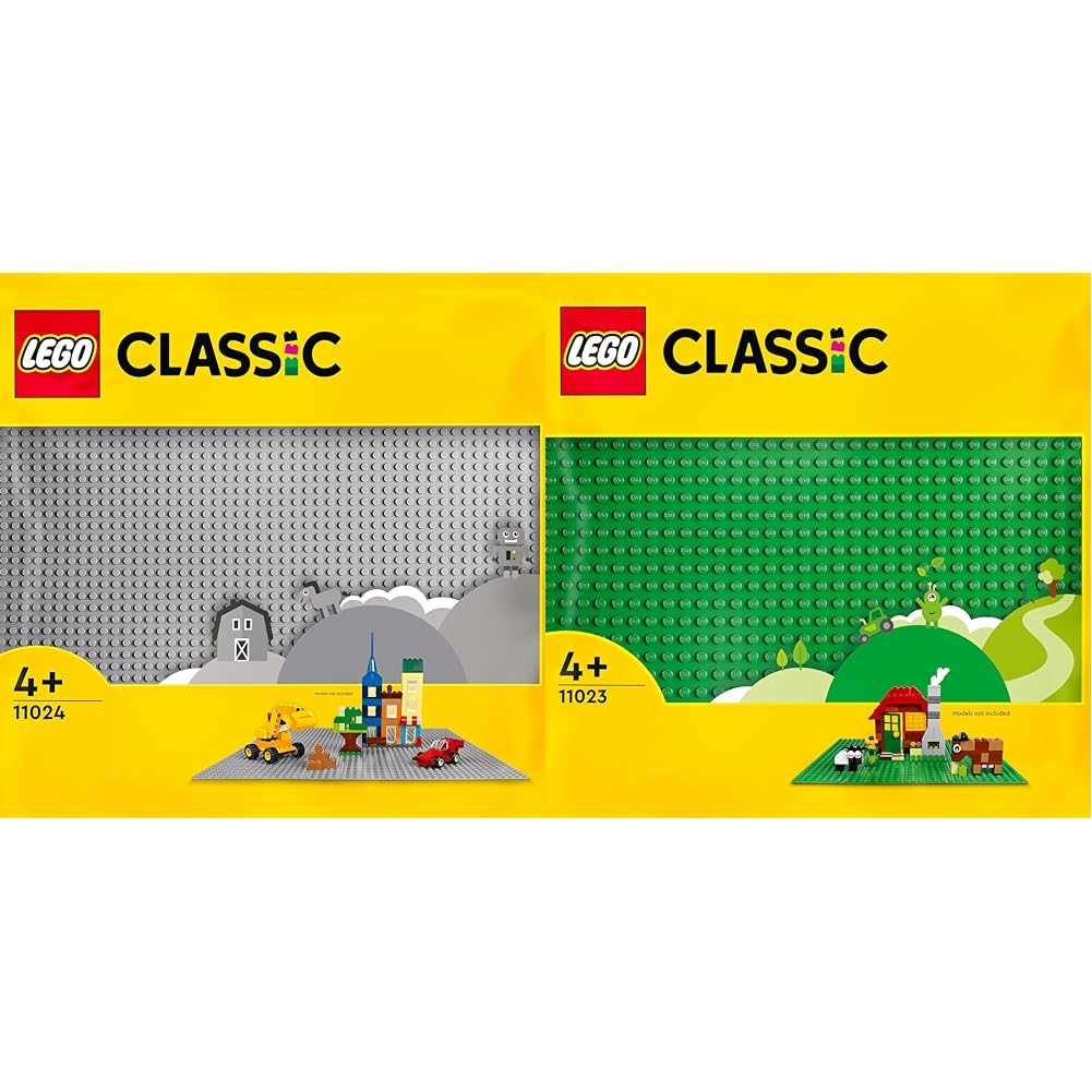 LEGO 11024 Classic Grey Baseplate, 48x48 Stud Building Base, Build and ...