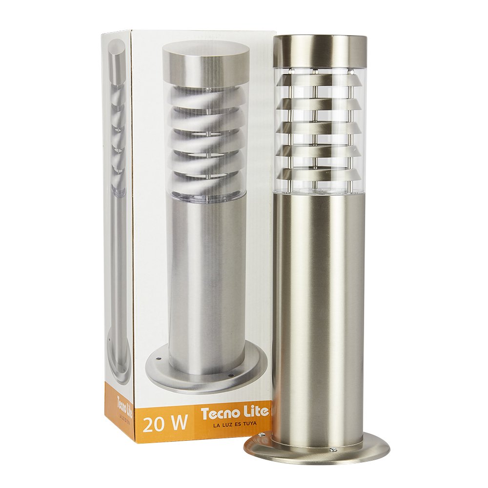 Tecnolite - Mini poste de exterior para sobreponer, Base E27 : Amazon ...