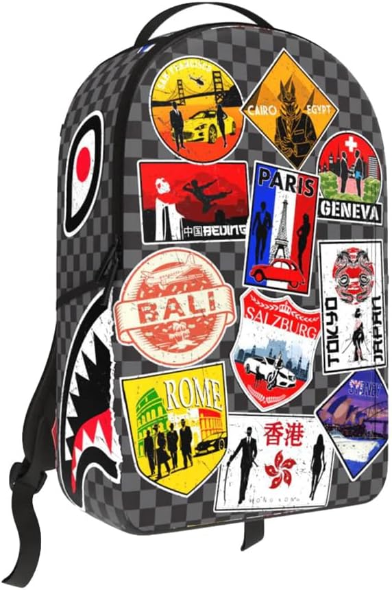 Amazon.com | Sprayground Global Mogul Lost Ticket DLXSV Backpack ...