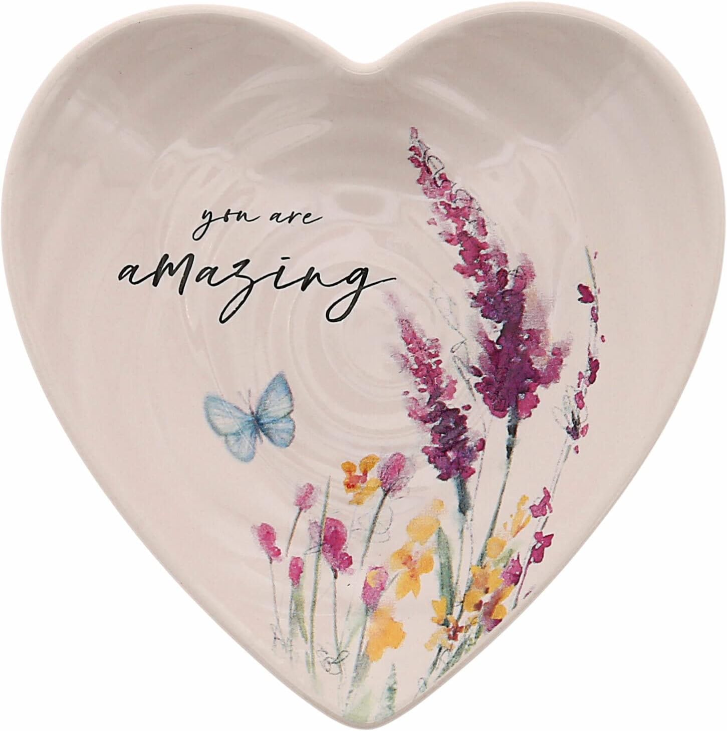 Amazon.com: Pavilion - Friend - Ceramic Heart-Shaped Keepsake Dish ...