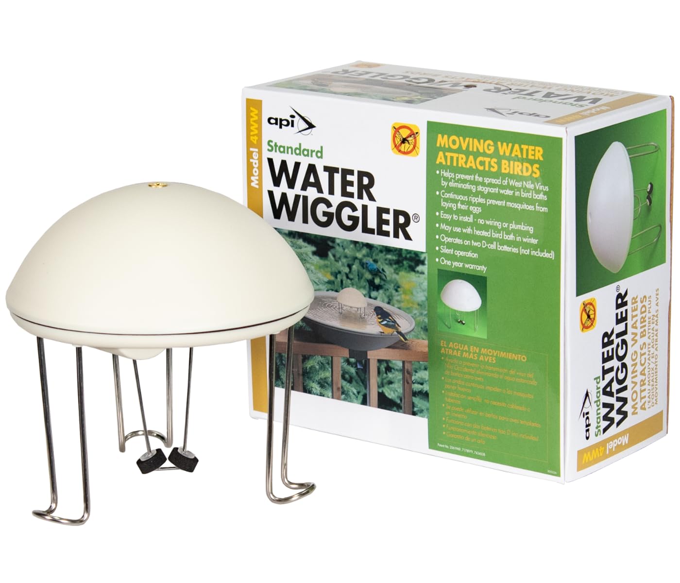 Amazon.com: WATER WIGGLER BIRD BATH WATER AGITATOR : Patio, Lawn & Garden