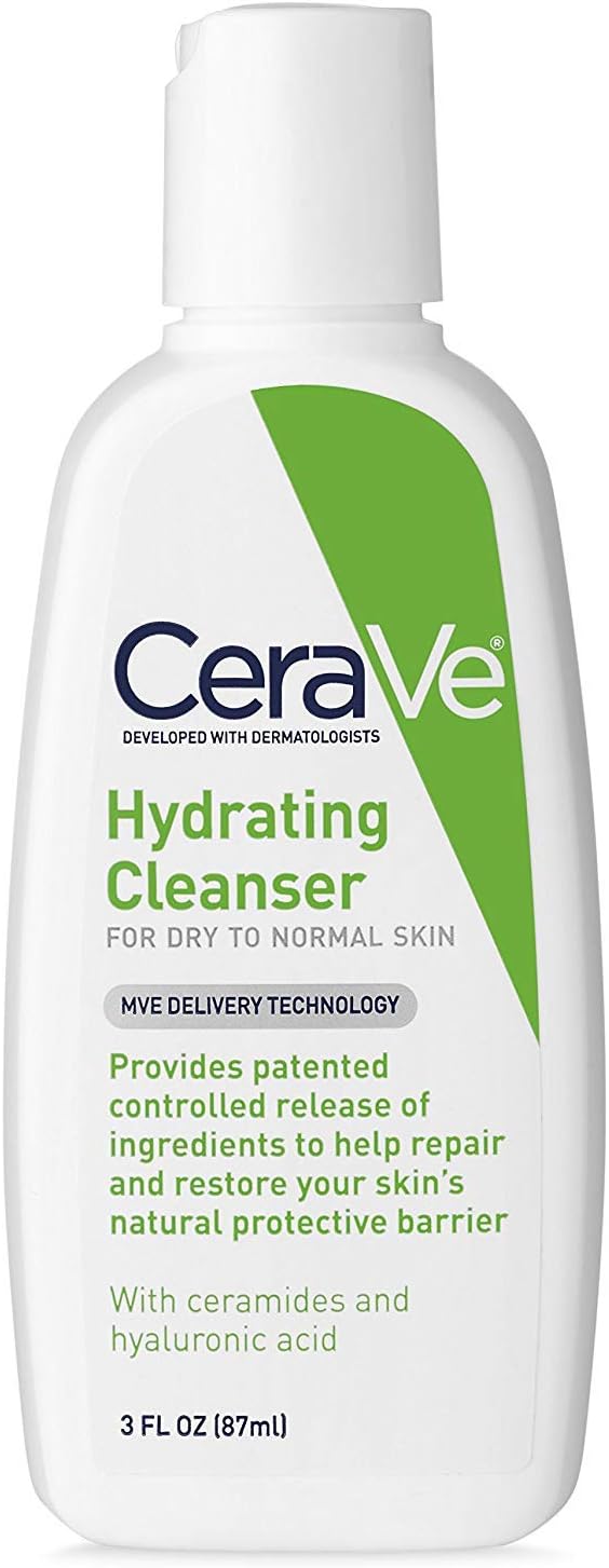 Amazon.com: CeraVe Hydrating Cleanser 3 oz (Pack of 3) : Beauty ...