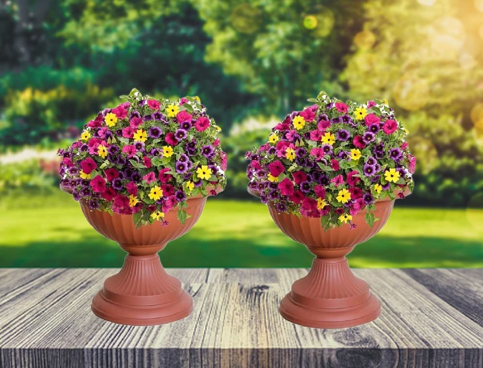 Plastic Grecian Planter Greek Key And Grapes Planter Grecian Style By