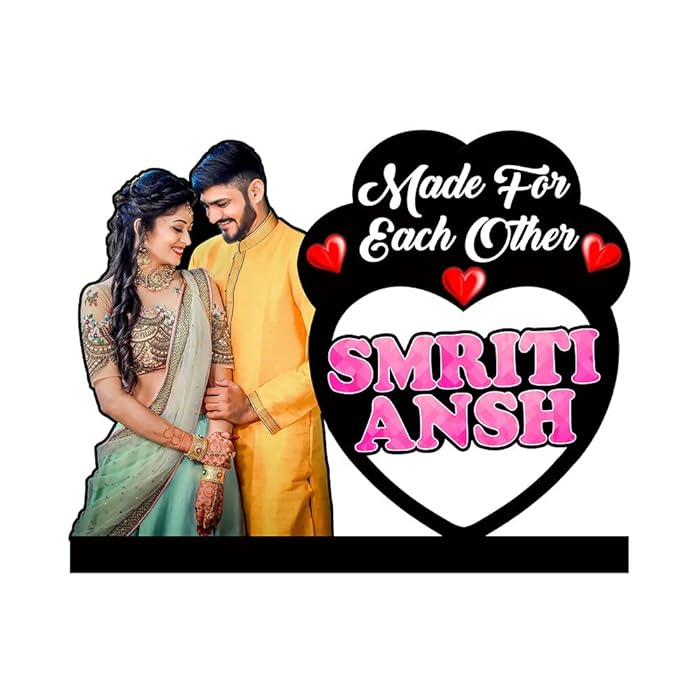 Buy Shri Kanth Art Customized Made for Each Other (SMRITI ANSH) Photo ...
