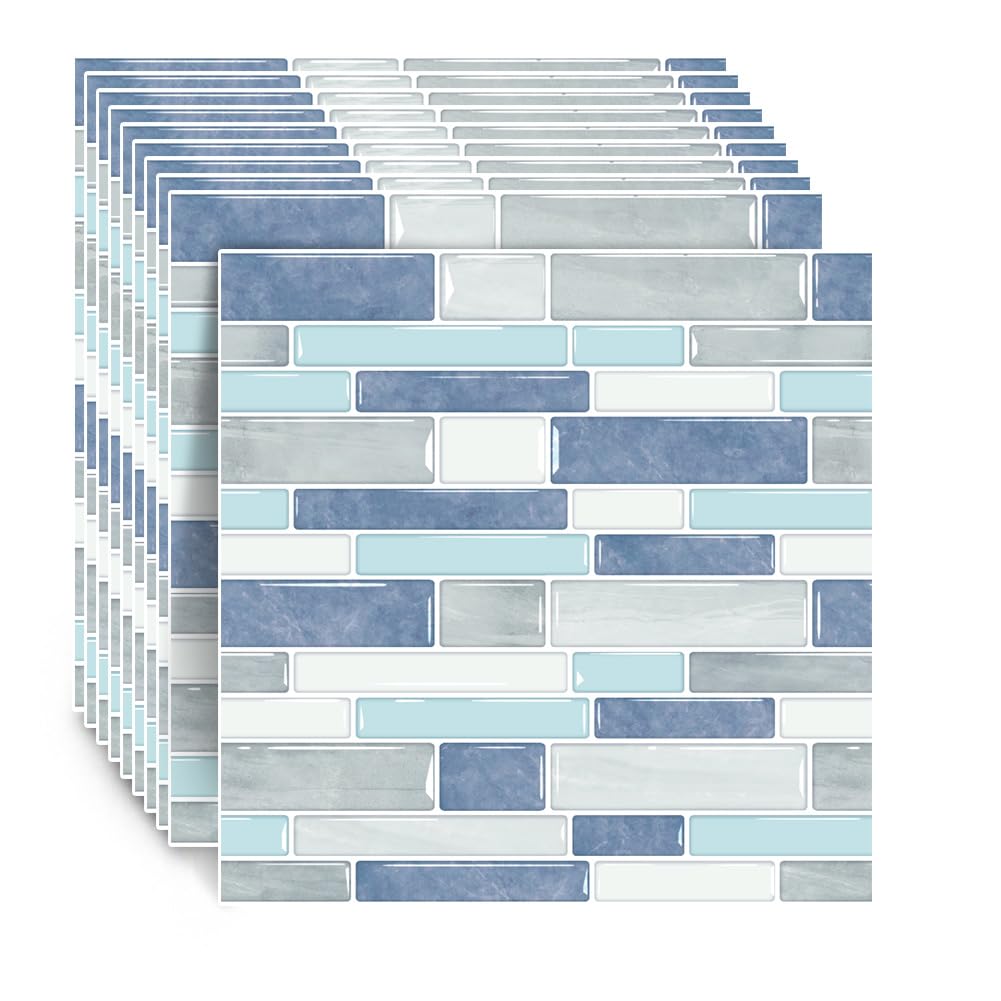 ACBAGI Self Adhesive Wall Tiles Stickers for Kitchen and Bathroom Stick ...