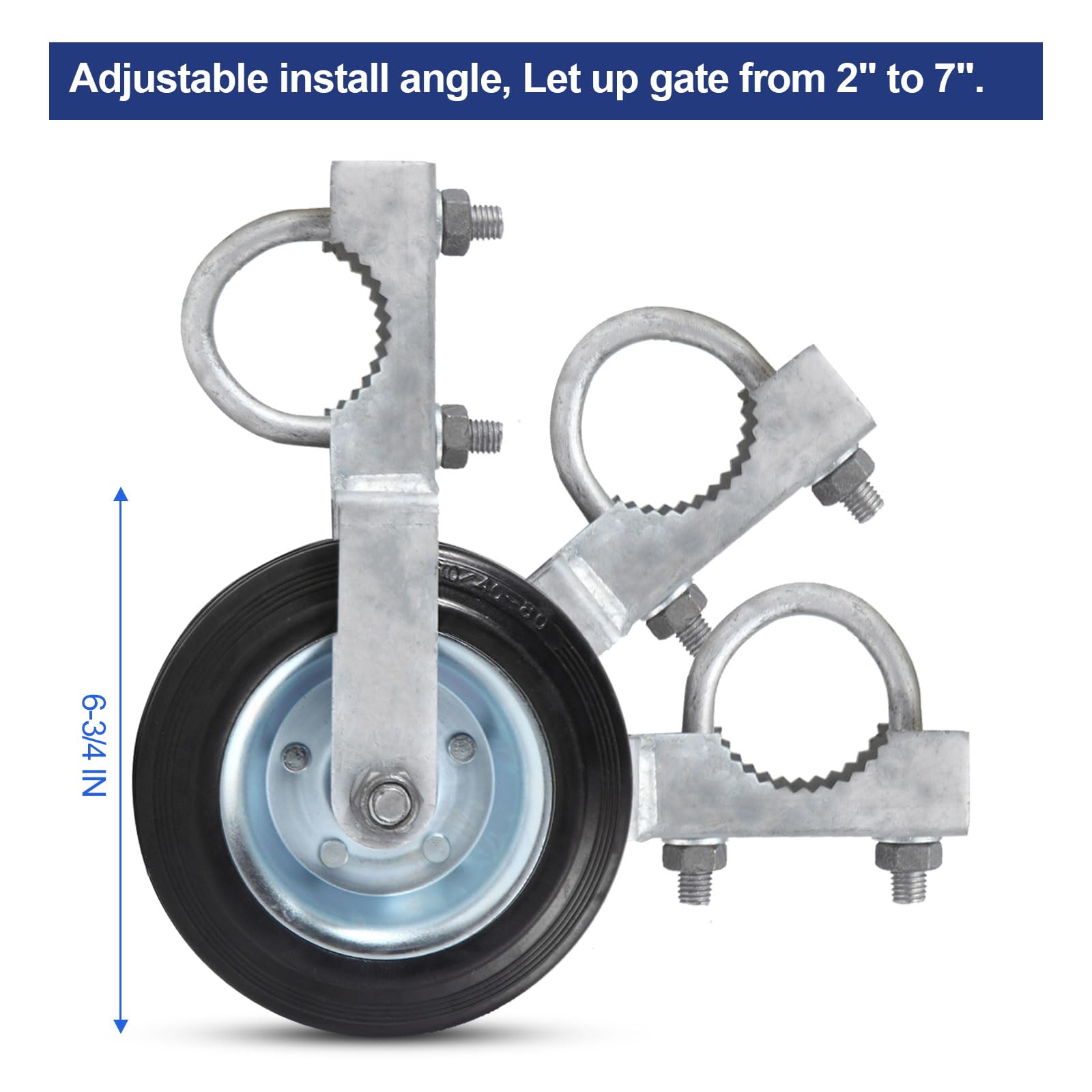Snapklik.com : JIAHOO 6" Gate Helper Wheel For Metal Swing Gate