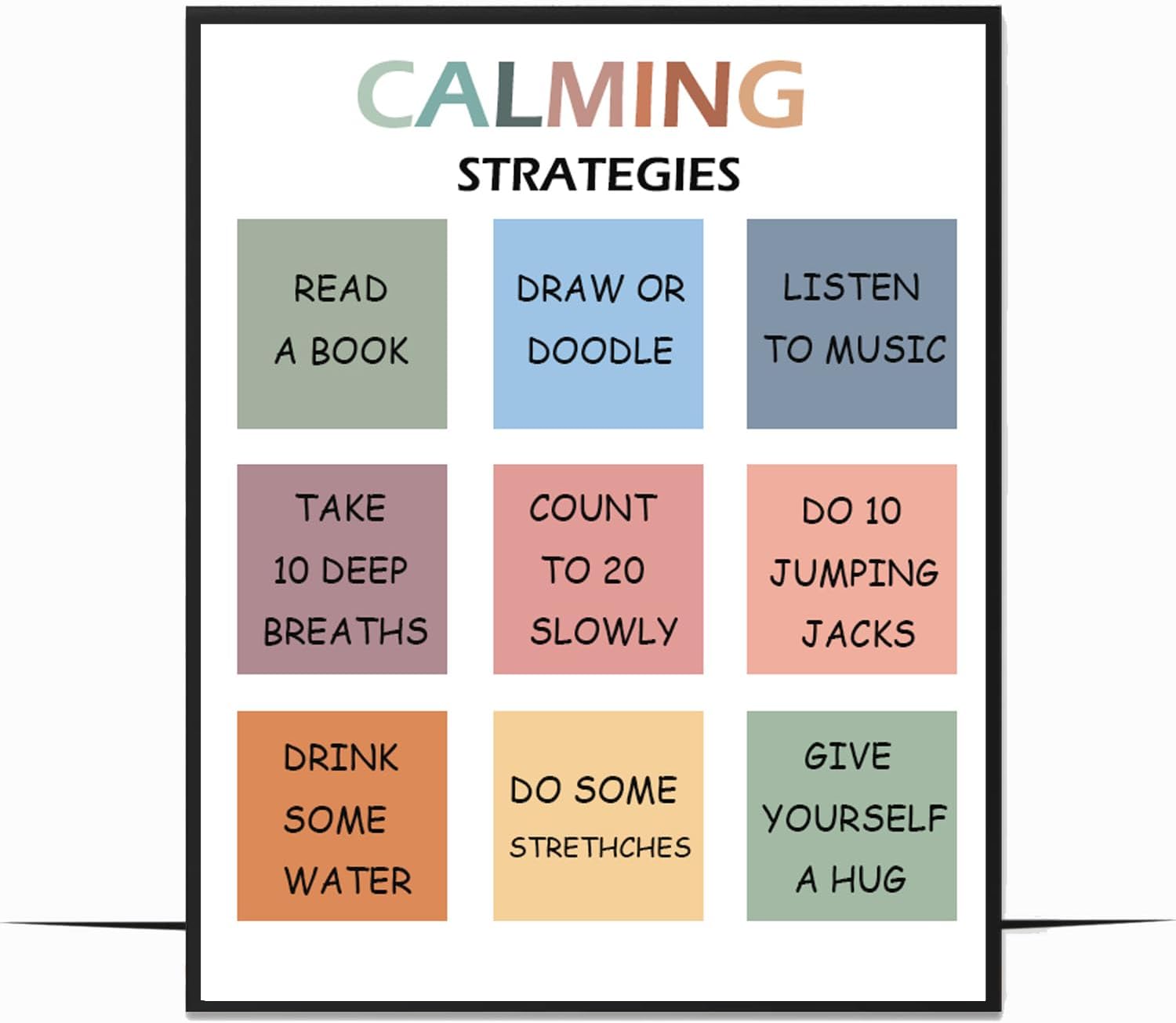 Amazon.com: Therapy Office Decor - Calming Strategies Boho Classroom ...