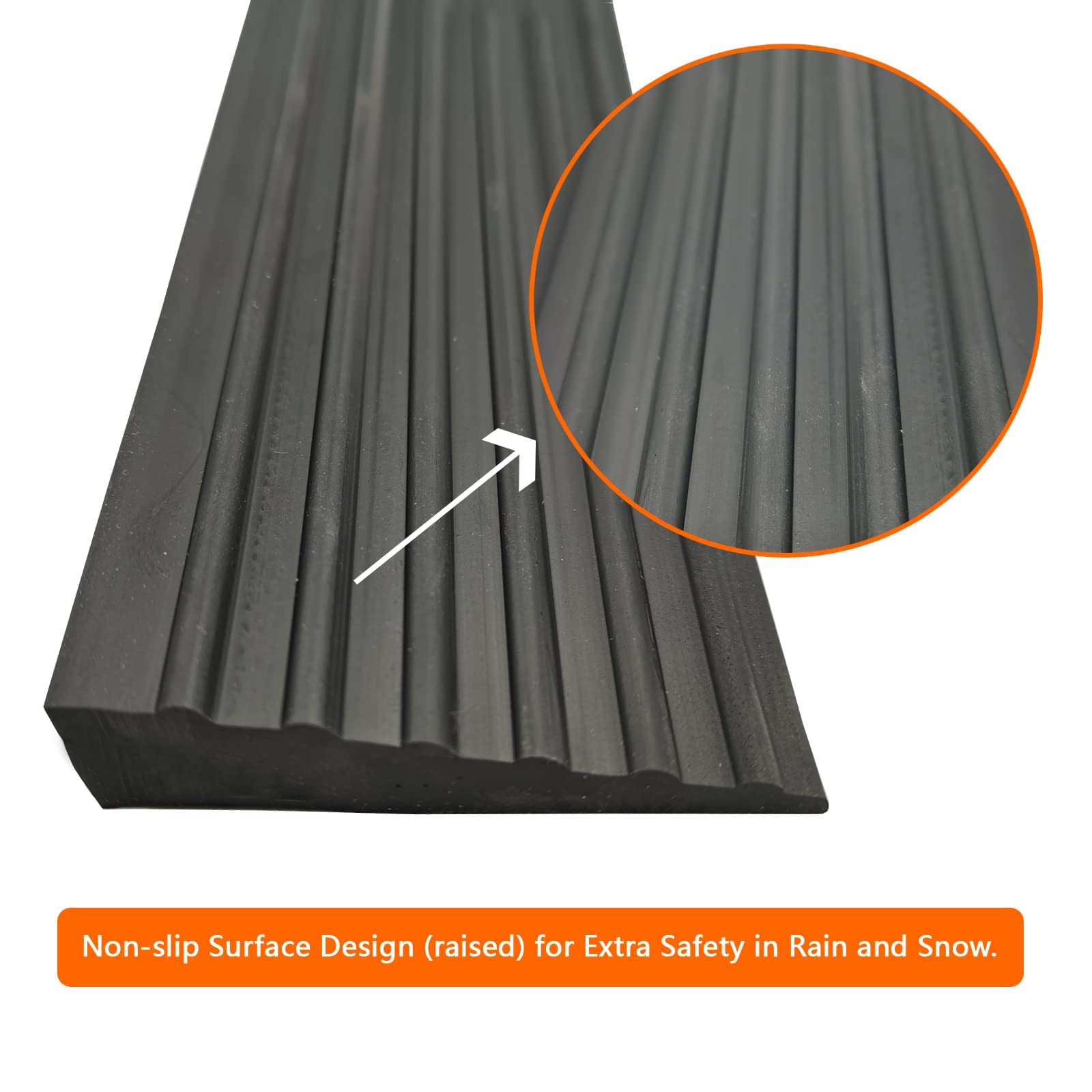 Snapklik.com : 3/5" Rise Non Slip Solid Rubber Portable Sill Scooter ...