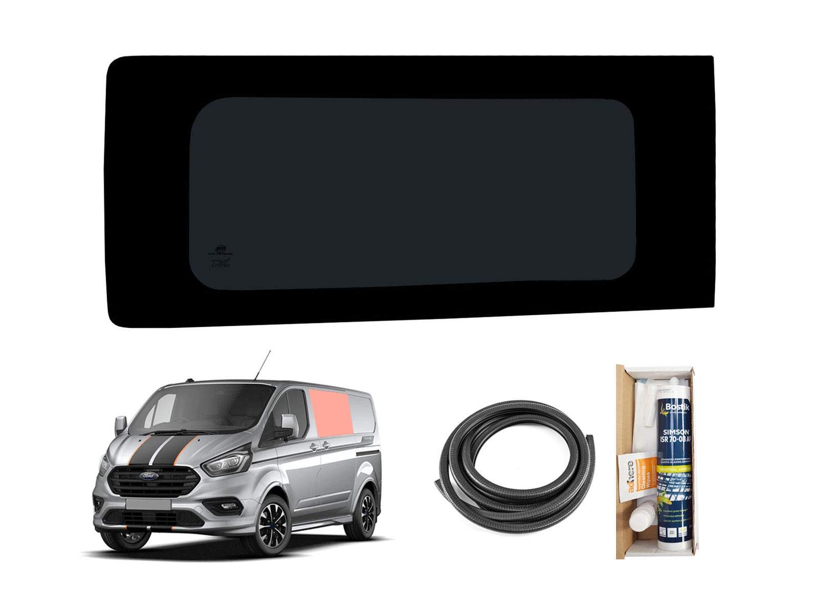 Side Window for Ford Transit Custom Left Sliding Door Dark Tint Fixed ...