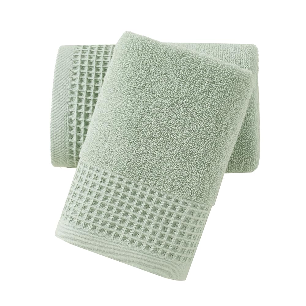 Amazon.com: sense gnosis Terry & Waffle Weave Hand Towels Decorative ...