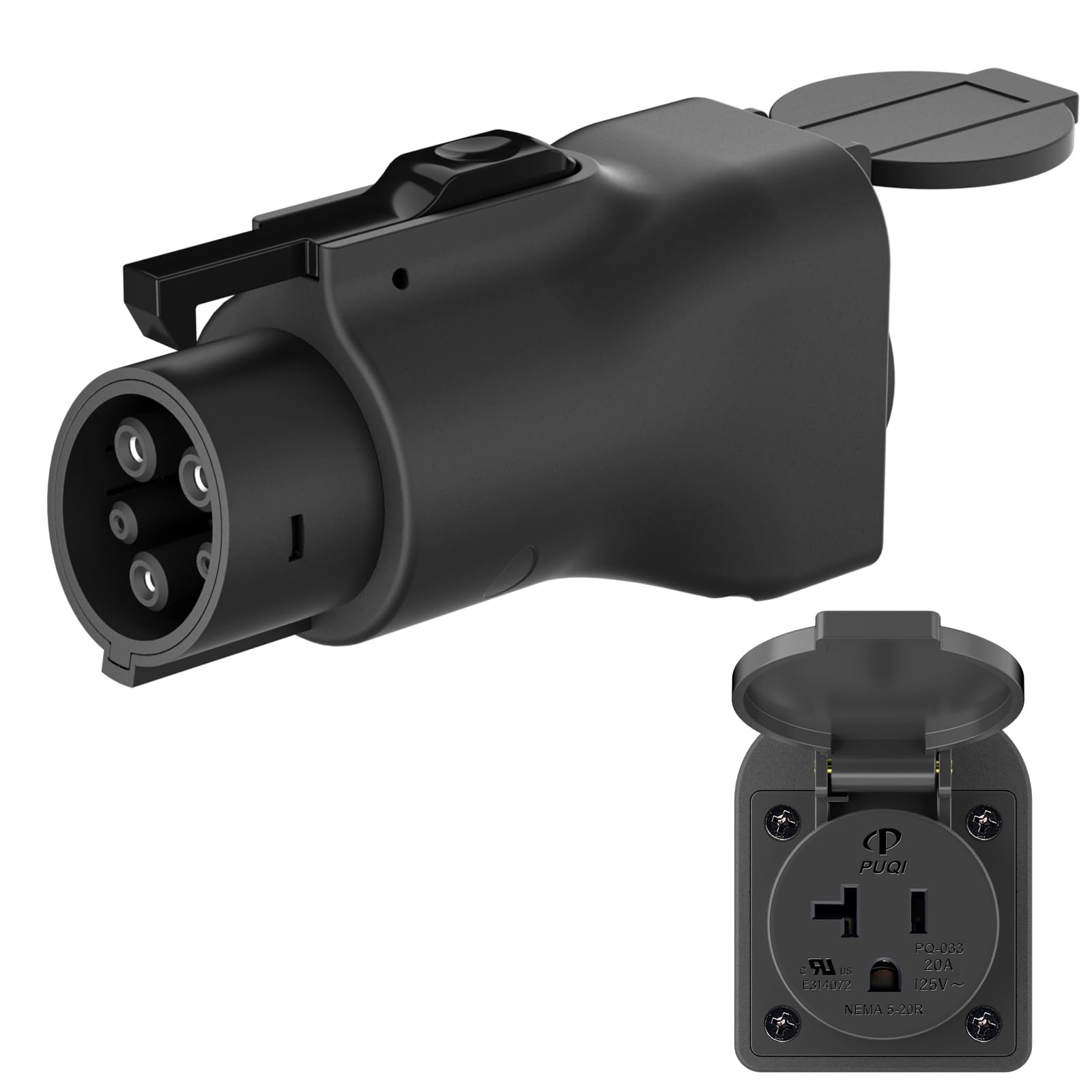 EVACCY Vehicle to Load (V2L) Adapter Connector, Up to 20A & 5kW, Robust ...