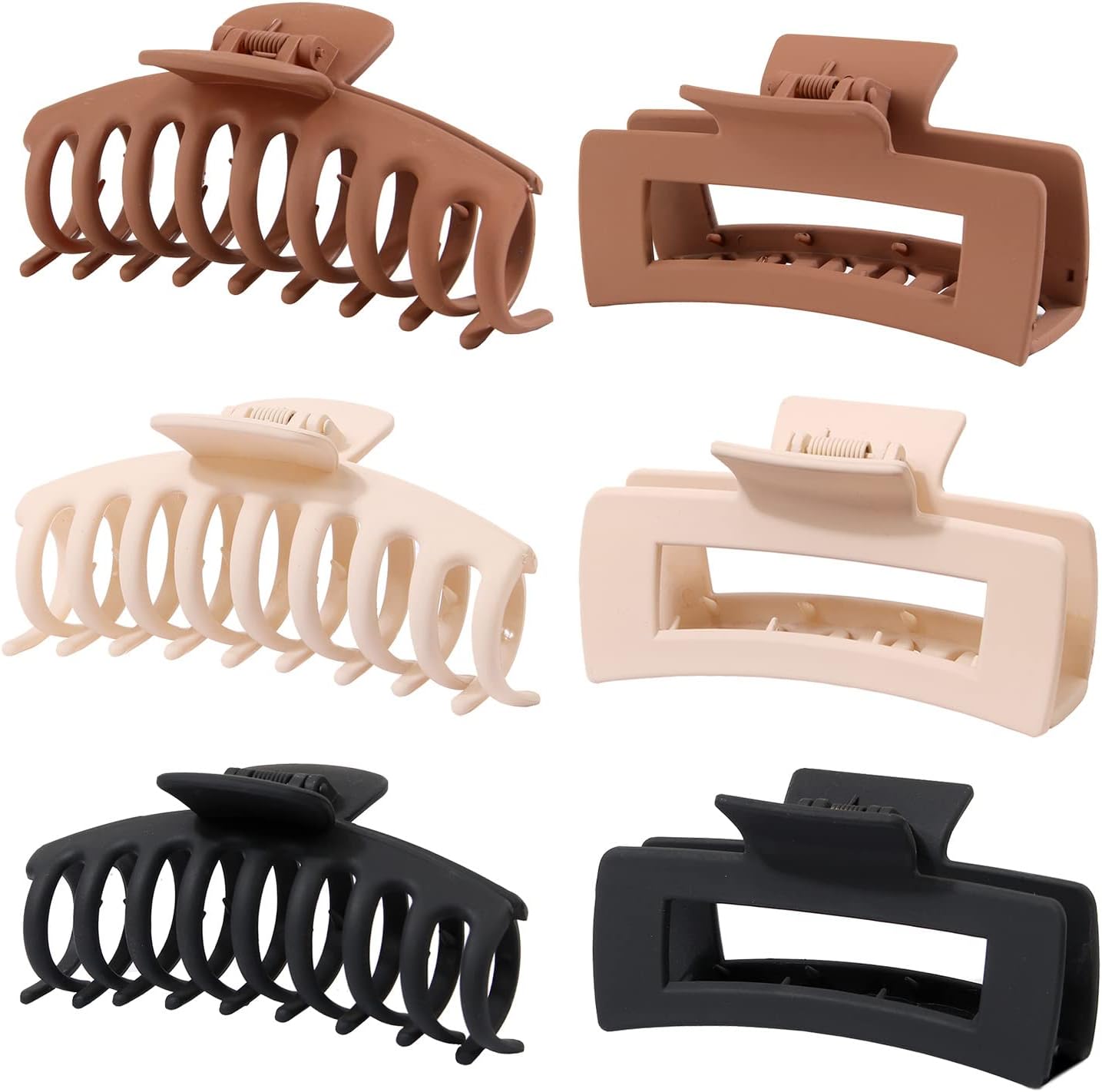 Amazon.com : TOCESS Hair Claw Clips for Women – Large Clips for Thin ...