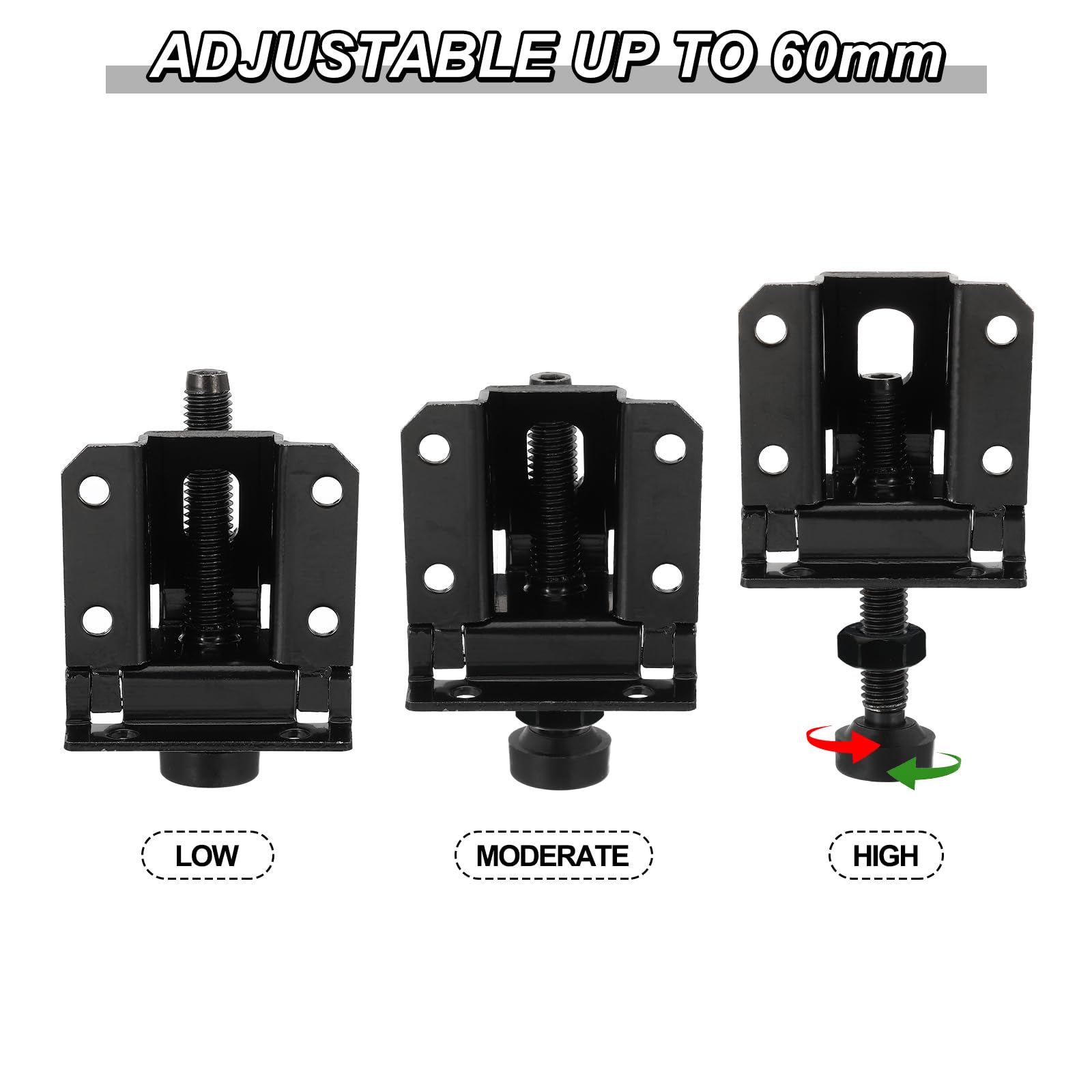 PATIKIL Leveling Feet Kit Furniture Leg Leveler 8 Pack Adjustable Leg ...