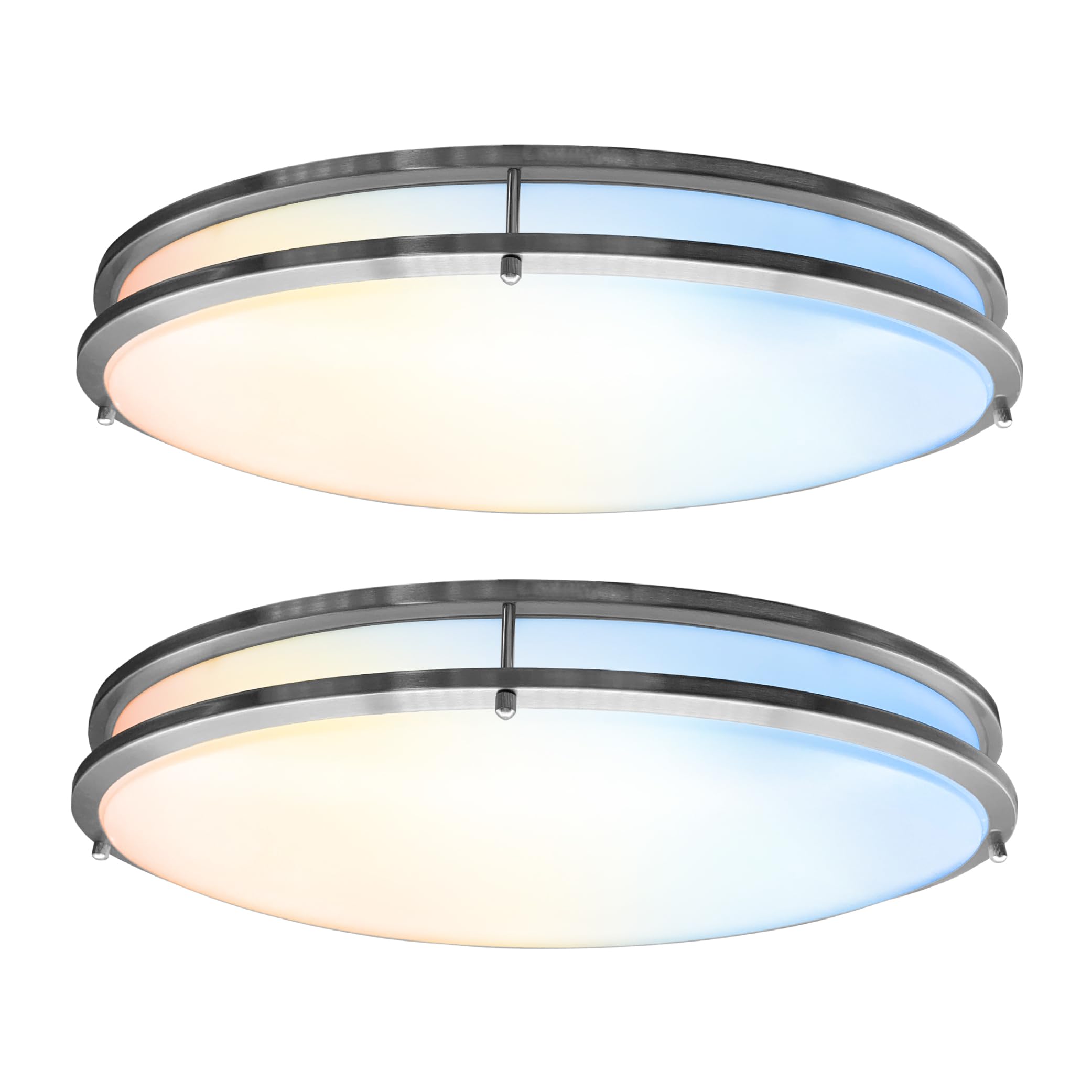ASD LED 24 Inch Oval Flush Mount Light Fixture | 38W 3280LM 2700K-5000K ...