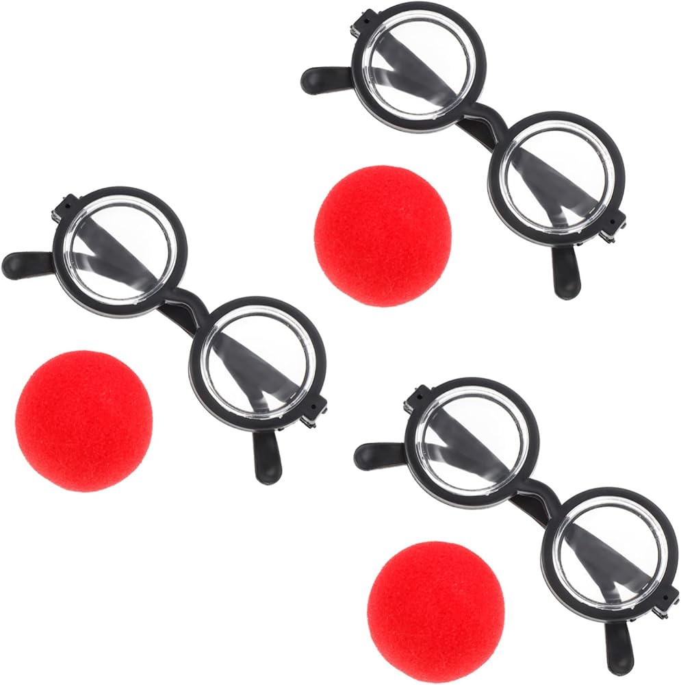 Clown Glasses Nose