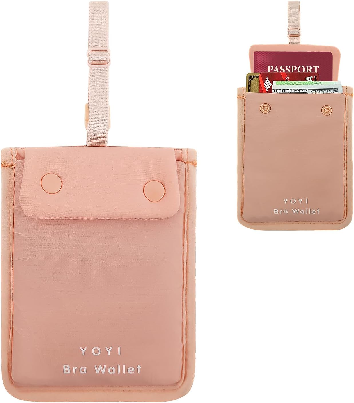 Secret Bra Wallet Travel Money Pouch with Anti-Theft RFID Protection ...