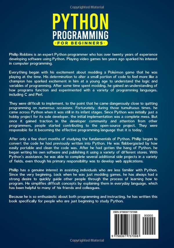 Snapklik.com : Python Programming For Beginners: The Complete Guide To ...