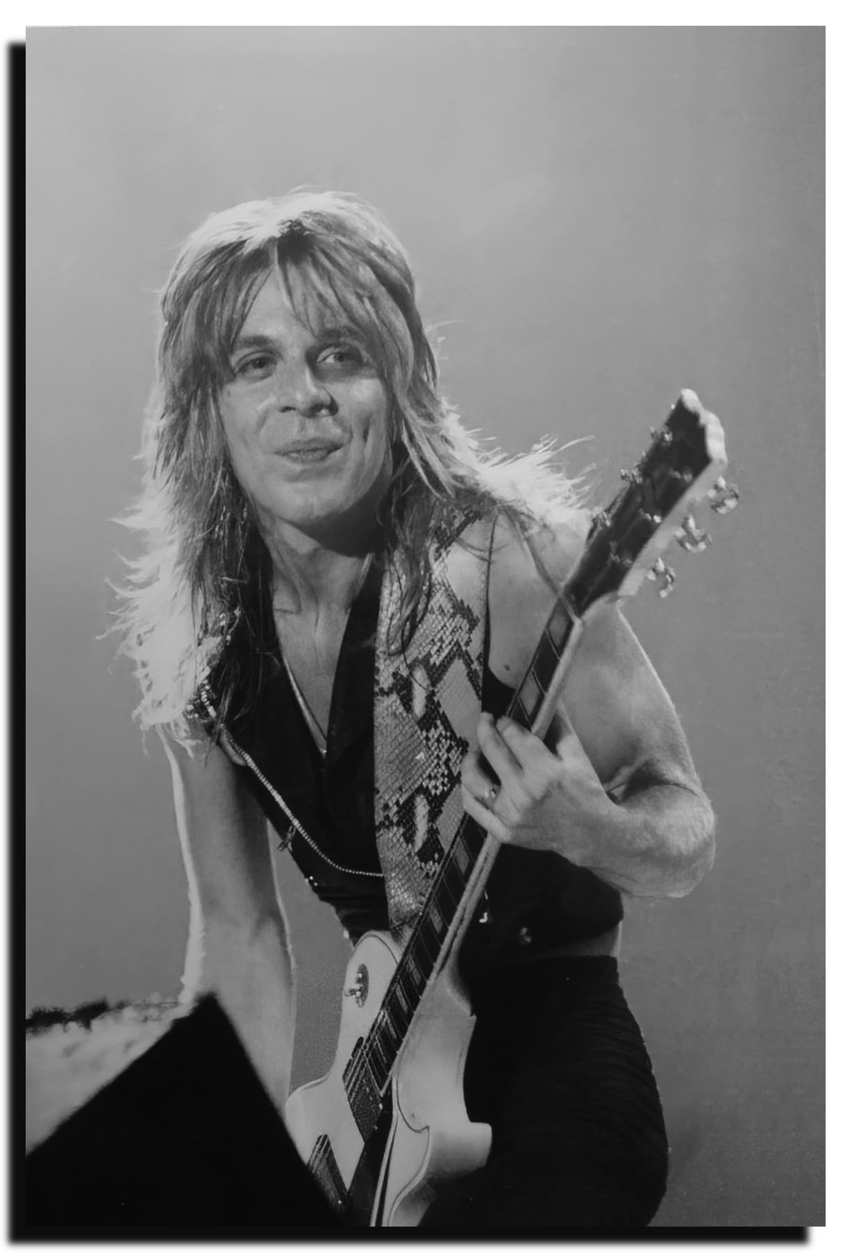 Amazon.com: Randy Rhoads Poster | Portrait Black And White | Home Decor ...