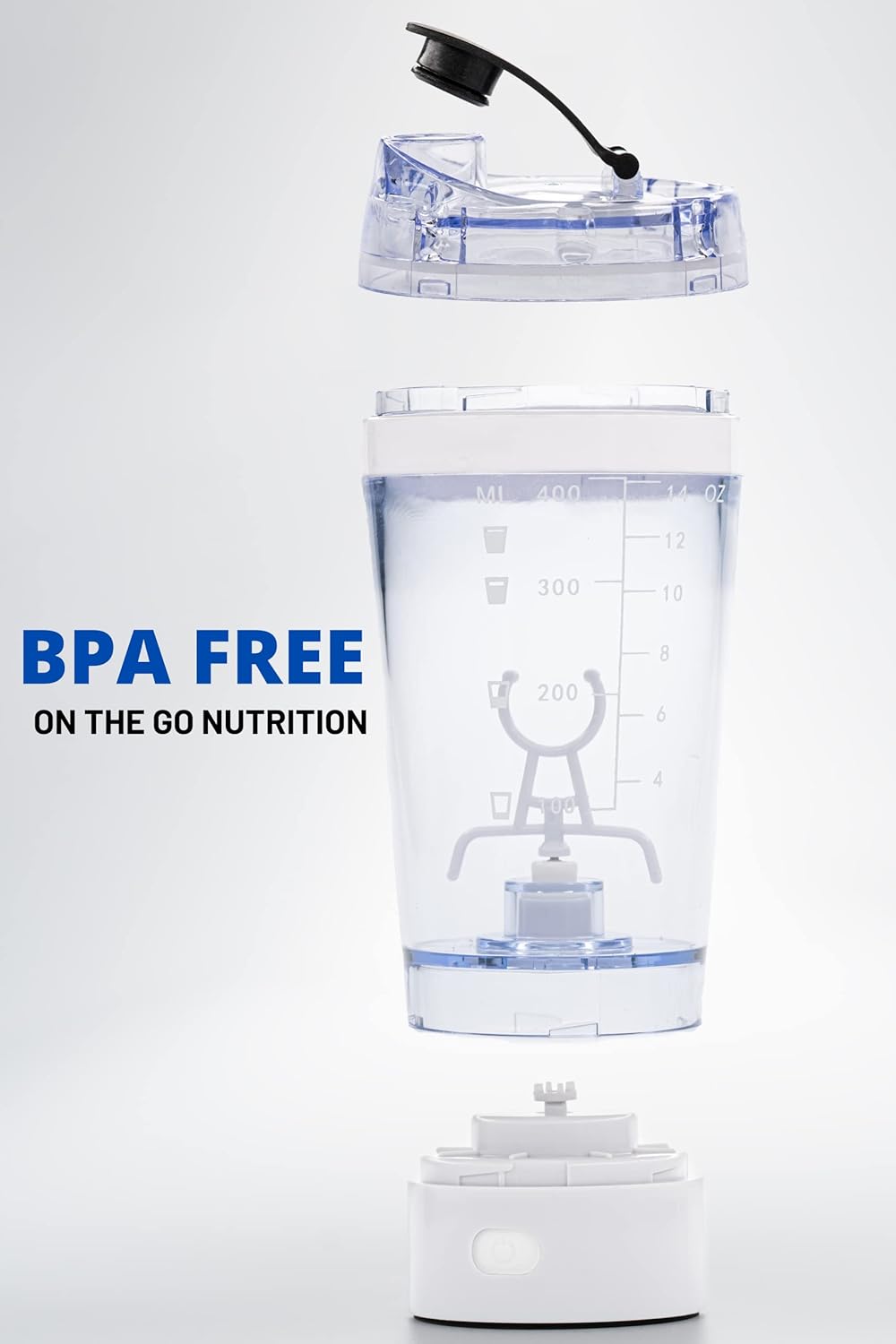 3E Electric Protein Shaker Bottle, Powerful Protein Cups Powder Mixer ...