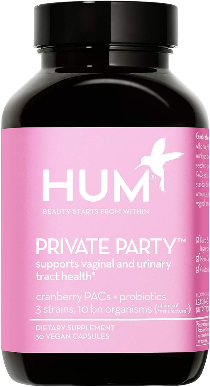 Amazon.com: HUM Private Party - Daily Vaginal Probiotic + Cranberry ...
