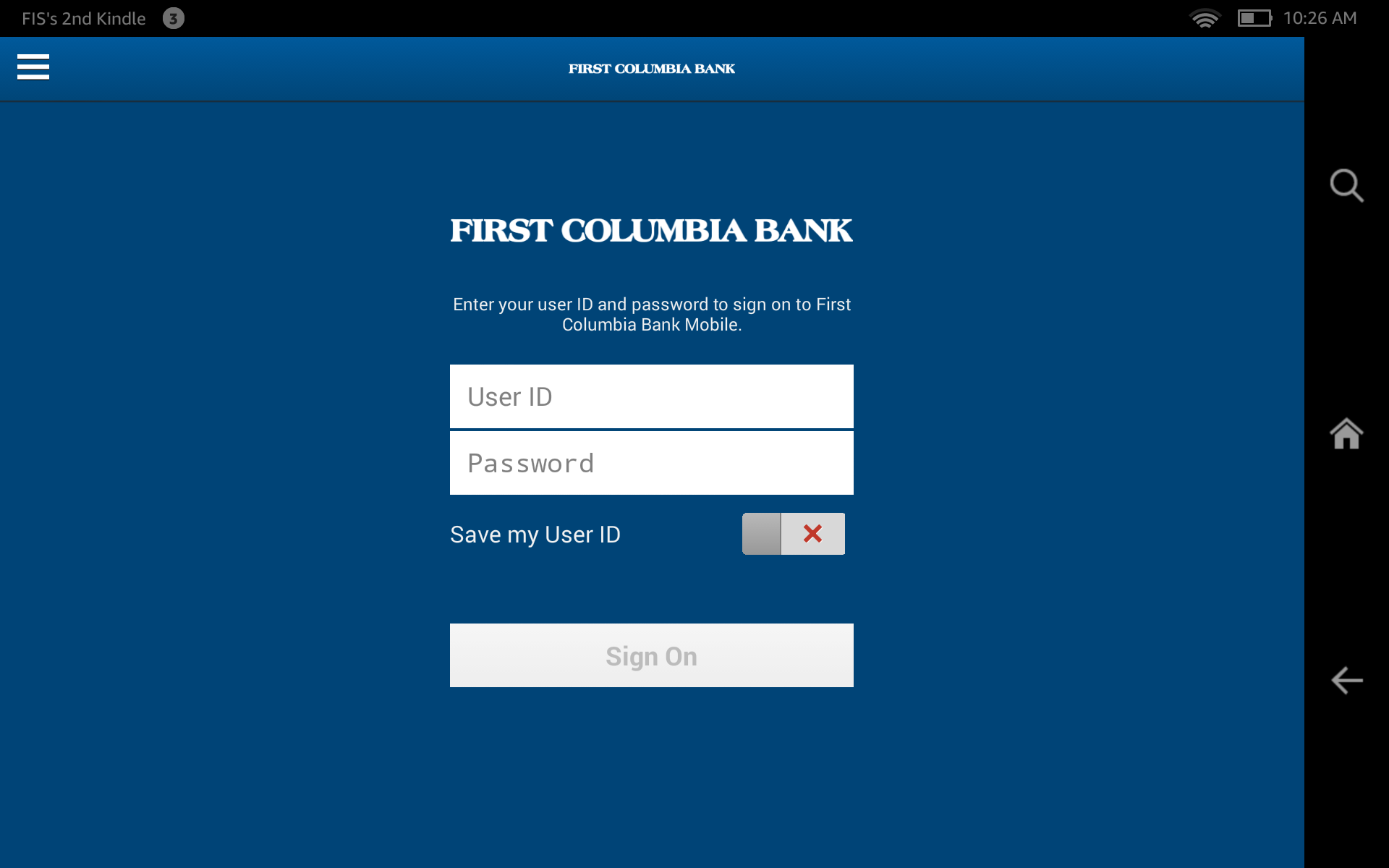 First Columbia Mobile - App on Amazon Appstore