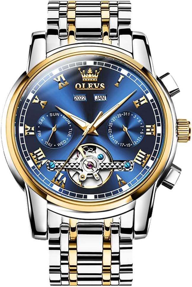 OLEVS Automatic Watch for Men Self Winding Mechanical Luxury Business ...