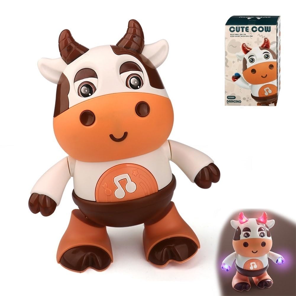 Amazon.com: Rafonie Dance Cow Light up Dancing Cow for Active Fun ...