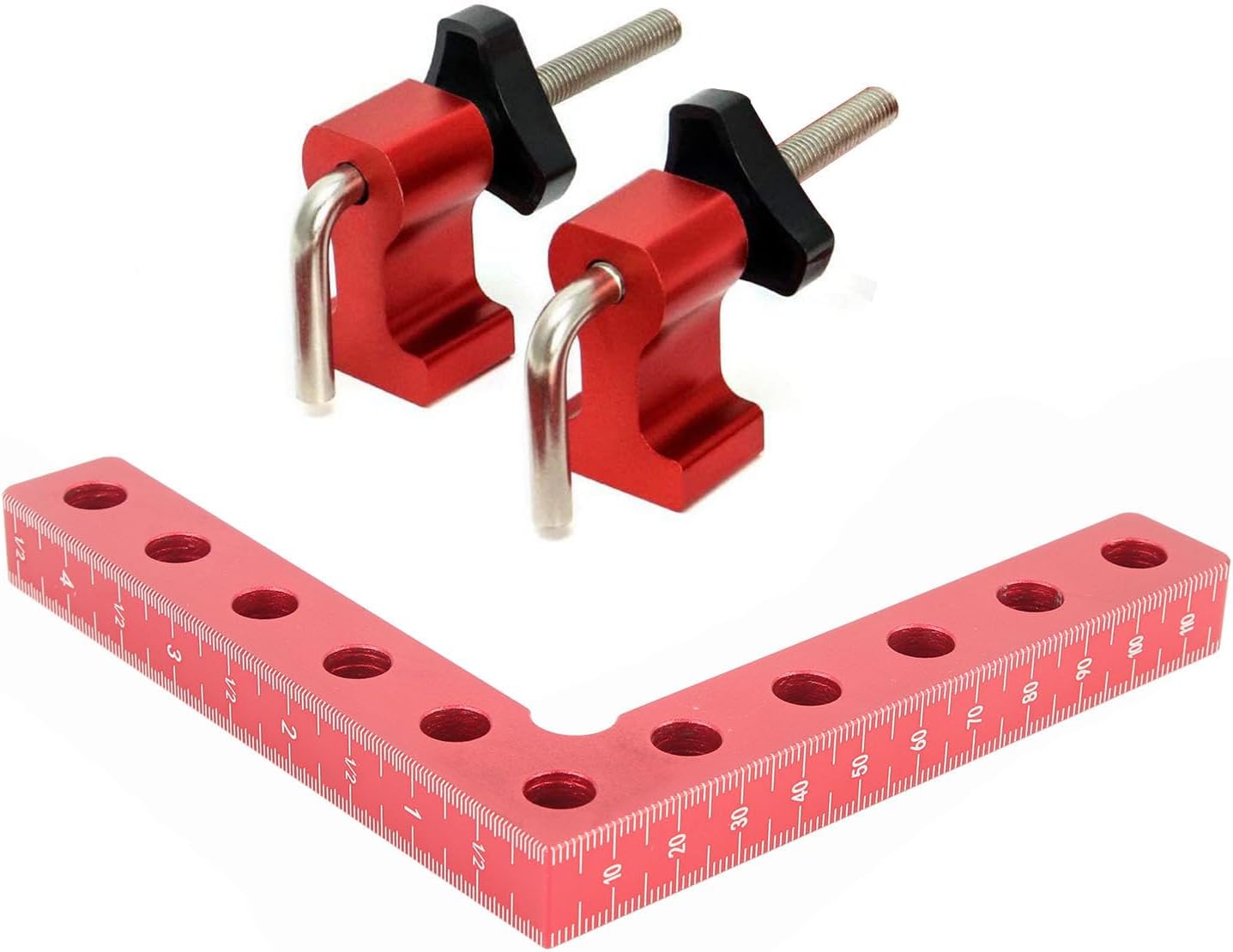 90 Degree Positioning Right Angle Clamps, 12x12cm/4.72x4.72in Aluminum ...