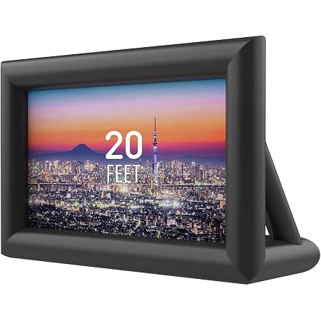 Amazon.com: KHOMO GEAR 20 ft Outdoor Projector Screen - Supports Front ...