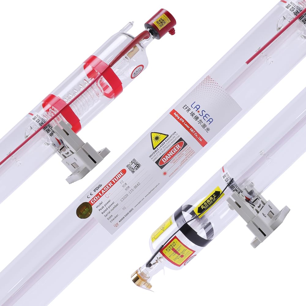 Amazon.com: PRESIONQI 100W CO2 Laser Tube, Glass Laser Tube for 100 ...