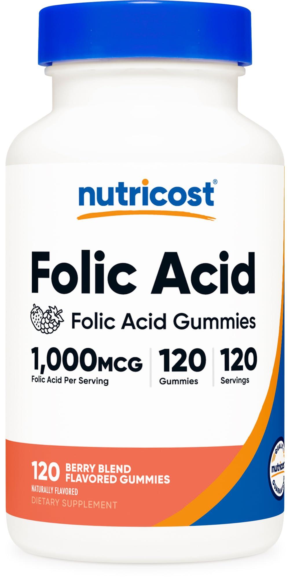 Amazon.com: Nutricost Folic Acid (Vitamin B9) Vegetarian Gummies (120 ...